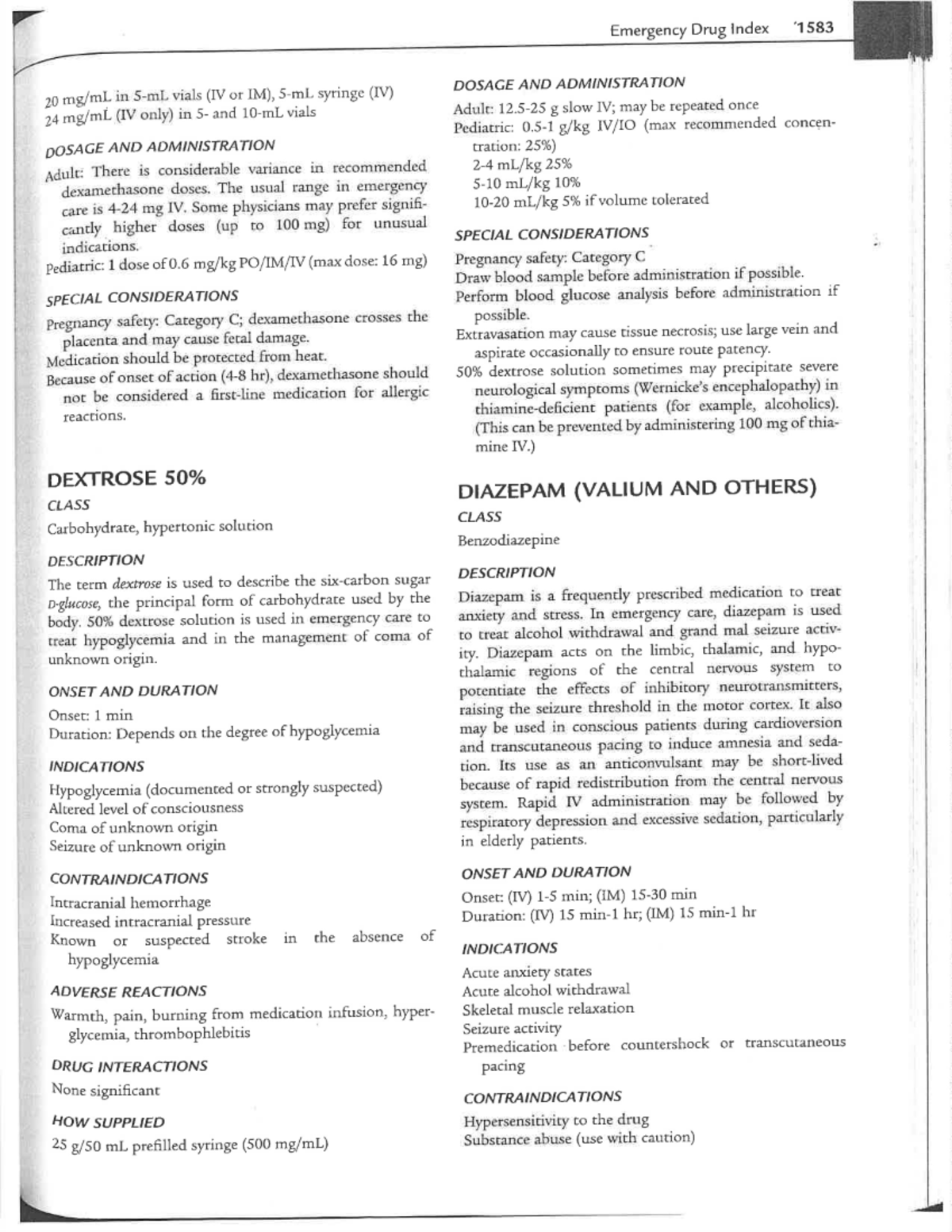 D50 Drug Card Info - D50 info for drug card. - EMS1133 - Studocu