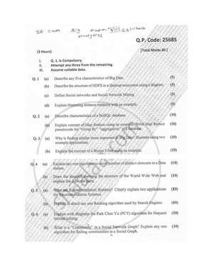 BDA notes 2022-2023 - Big Data Analytics - Studocu