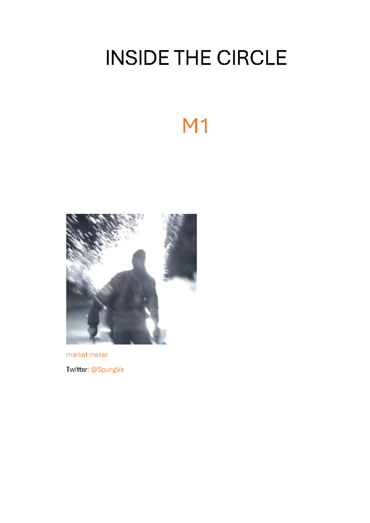 Insidethecircle Module 1 - INSIDE THE CIRCLE M 1 market maker Twitter ...