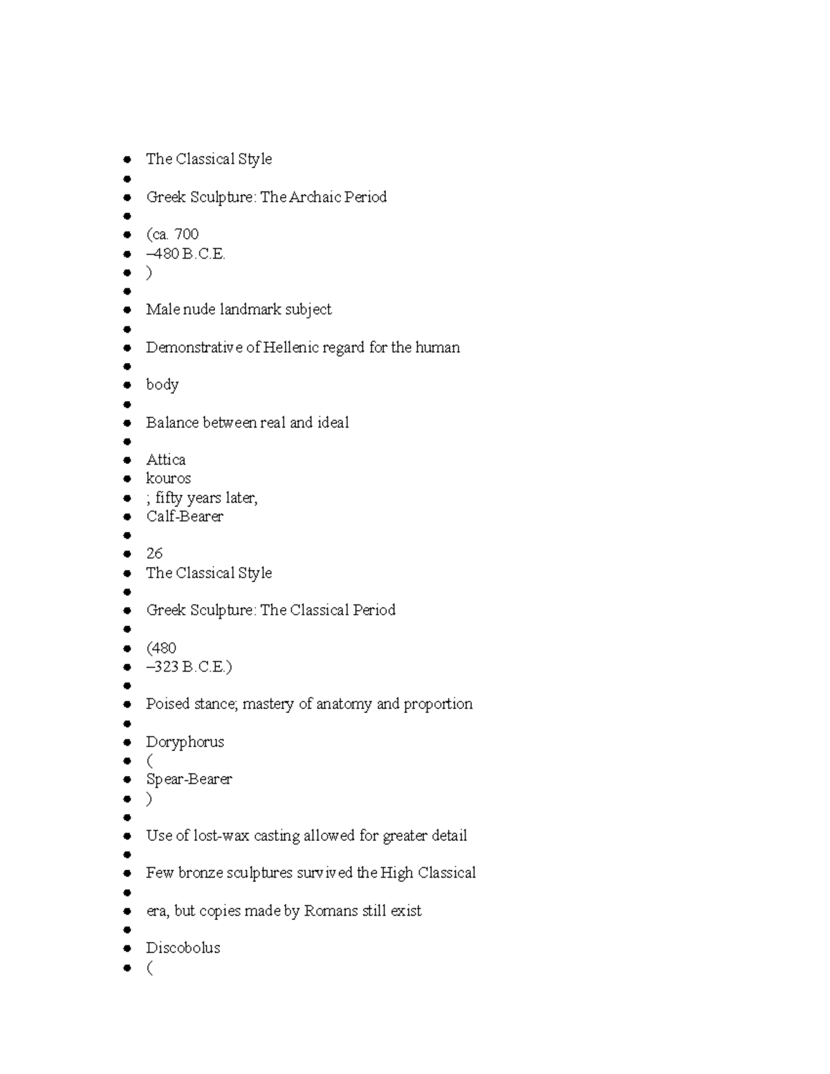 Chapter 2 Part 7 - ancient greek culture - The Classical Style Greek ...