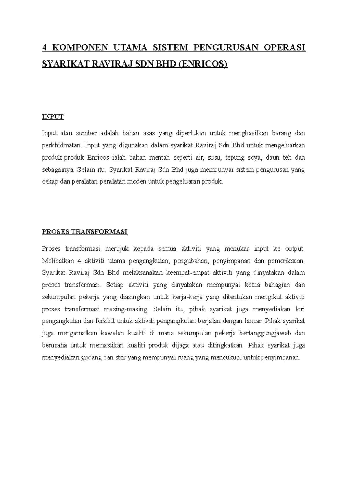 4 Komponen Utama Sistem Pengurusan Operasi - 4 KOMPONEN UTAMA SISTEM ...