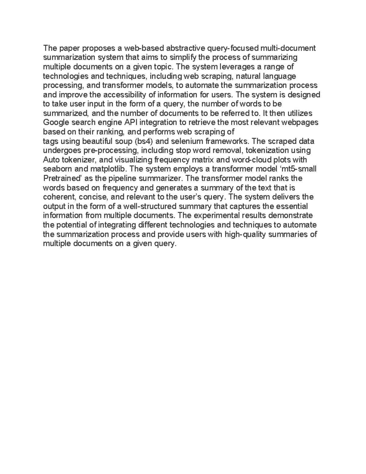 Web Usage Mining - The paper proposes a web-based abstractive query-focused multi-document - Studocu