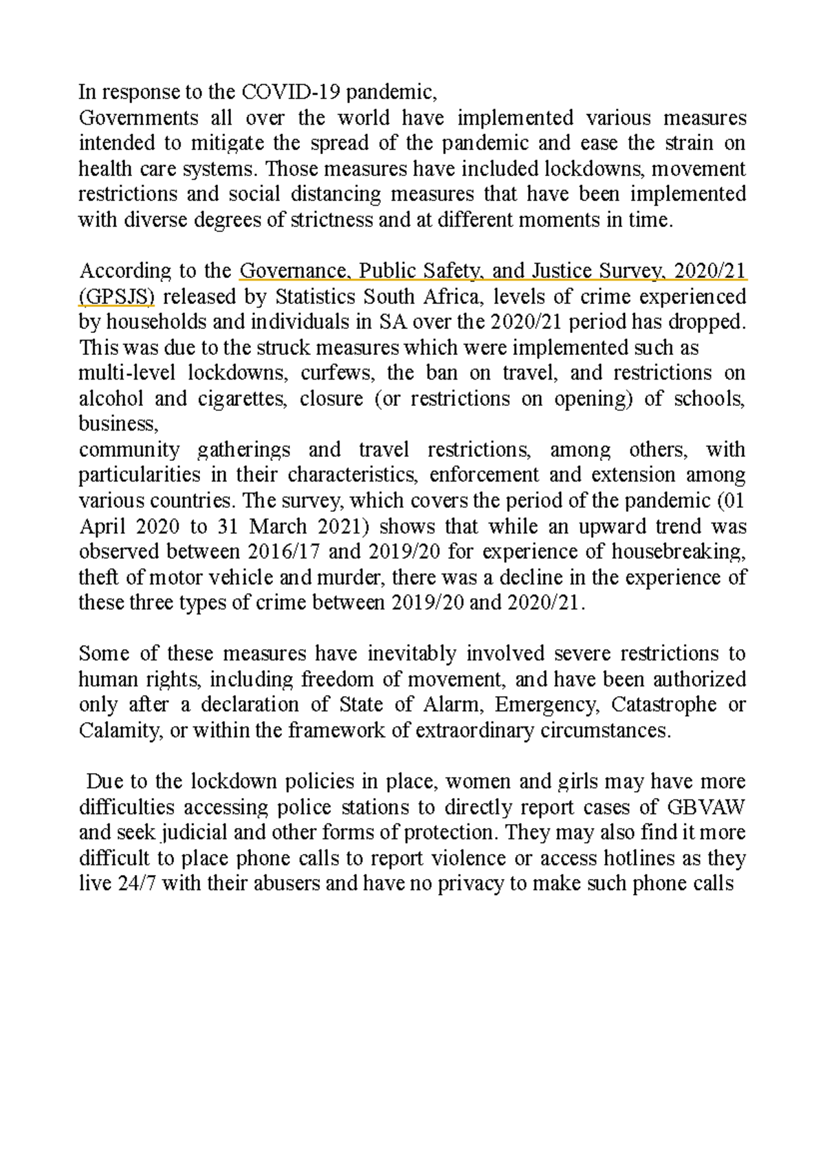 Blank - LLB Research Methodolog, SJD ASSIGNMENT 6 - In response to the ...