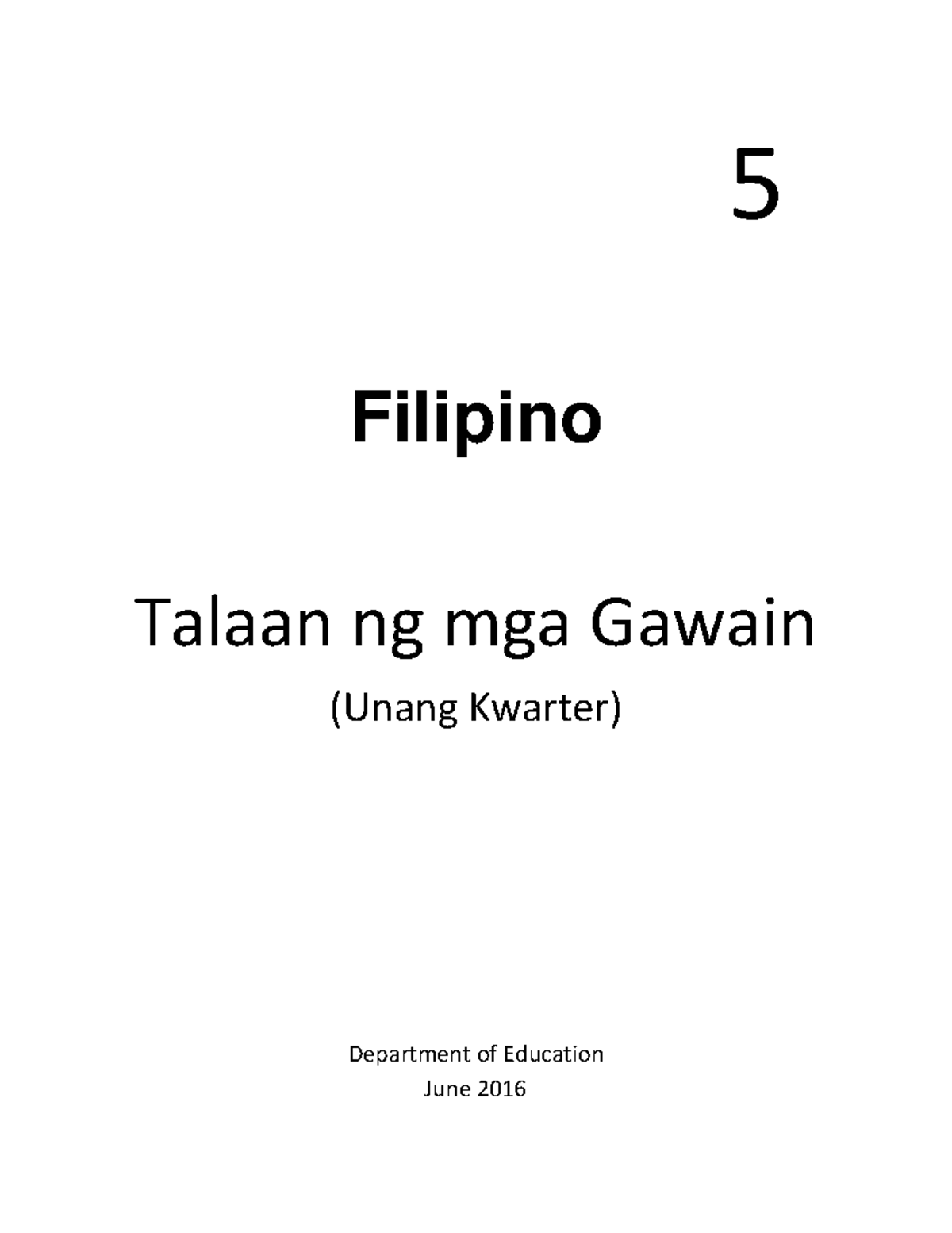 Pagbibigay ng pamagat sa binasang teksto worksheet 1 - 5 Filipino ...