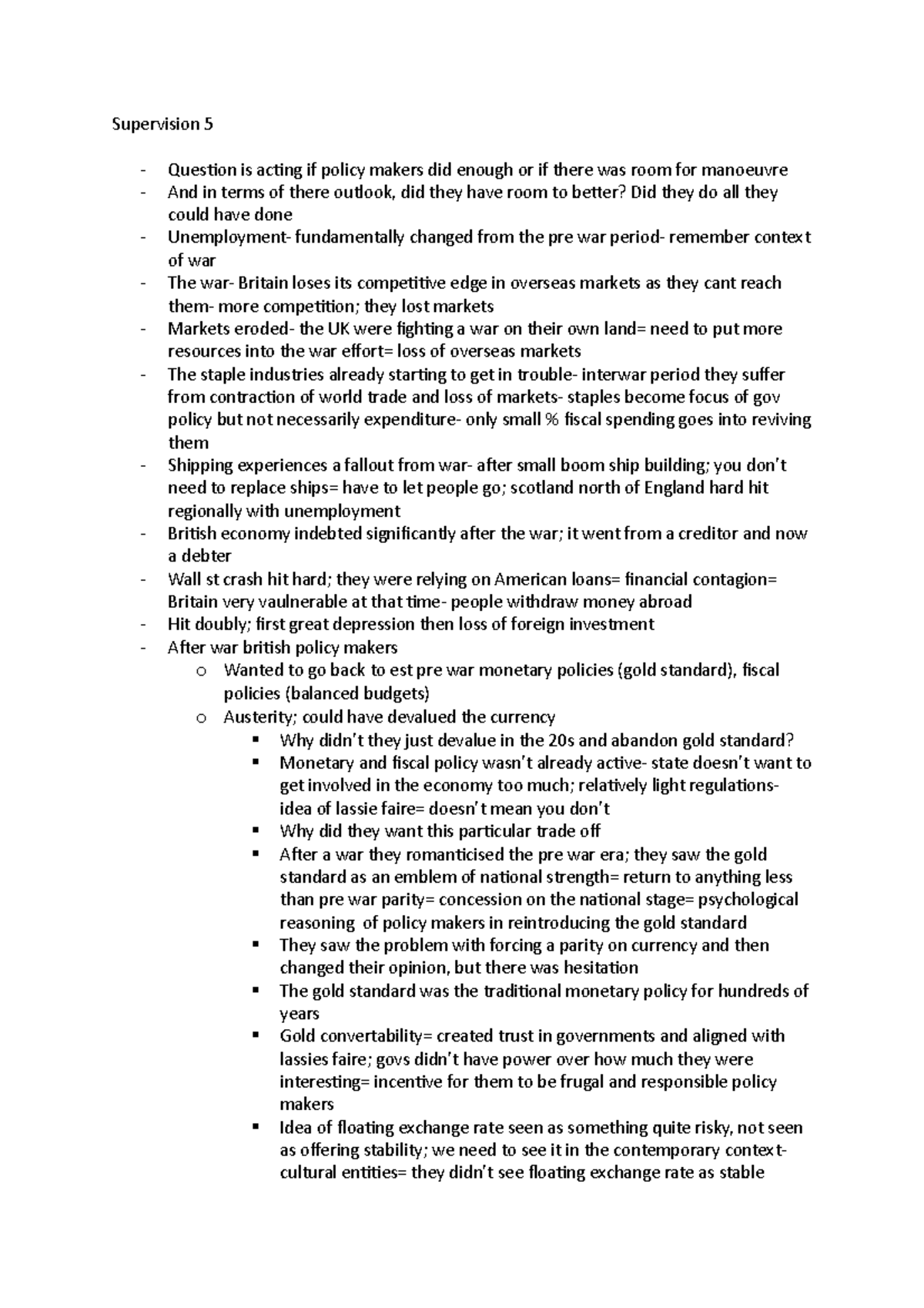 Supervision 4 - staple industries- they were low skilled and older ...