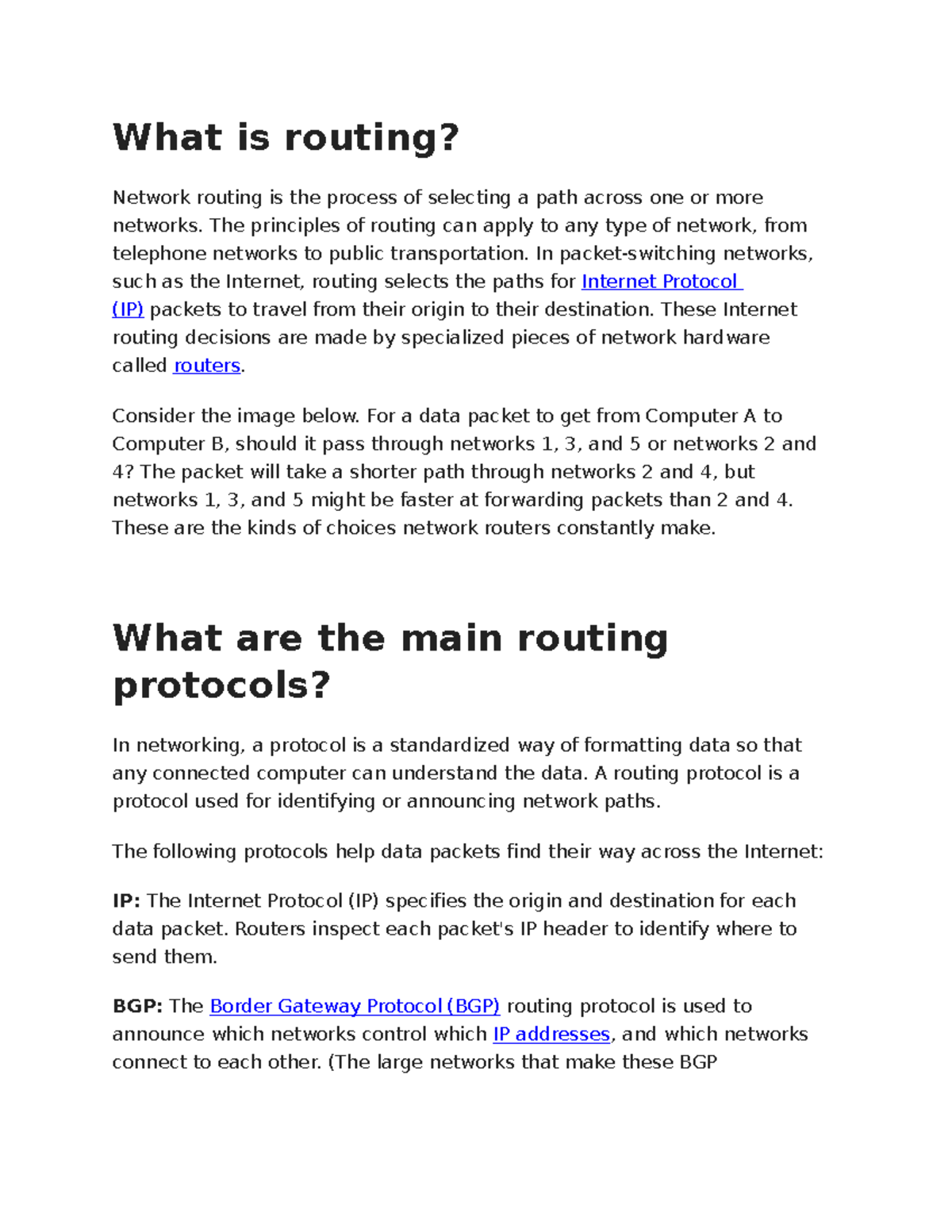 Email Security - What is routing? Network routing is the process of ...