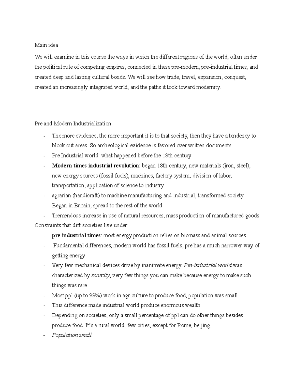 Mmw13 lecture - Main idea We will examine in this course the ways in ...