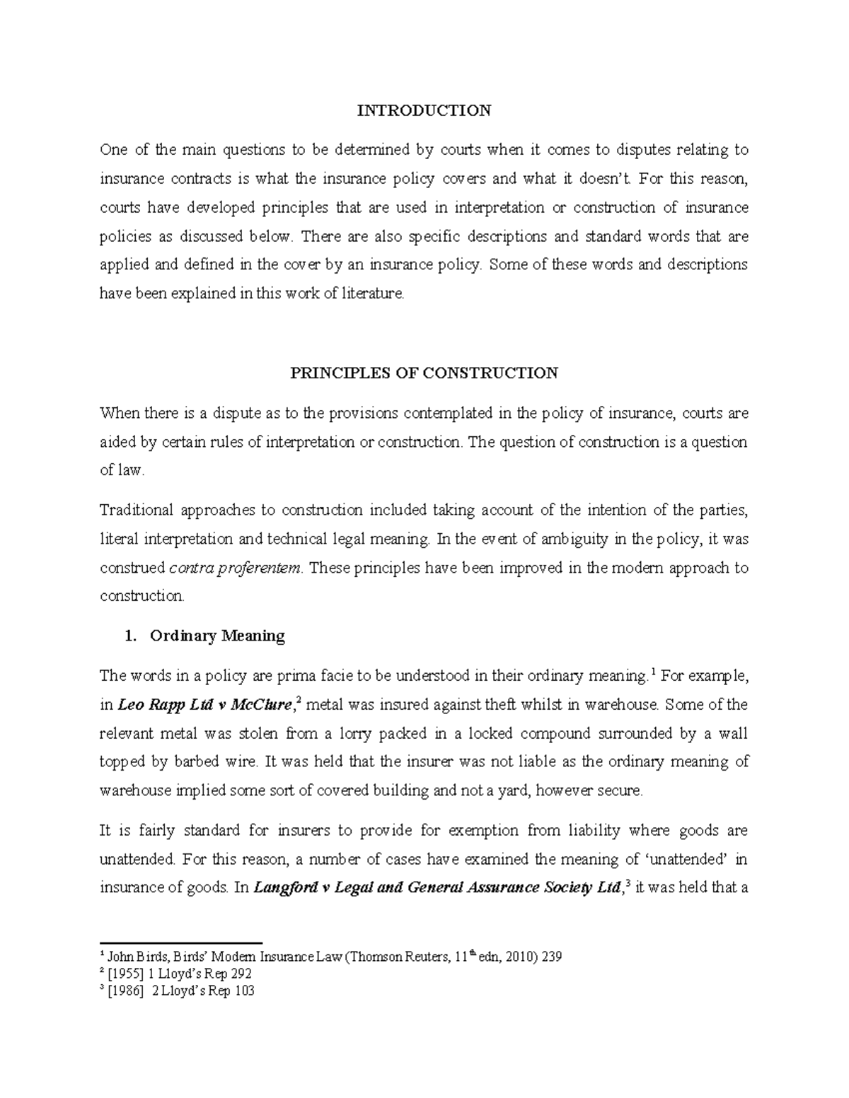 Principles OF Construction - INTRODUCTION One of the main questions to ...