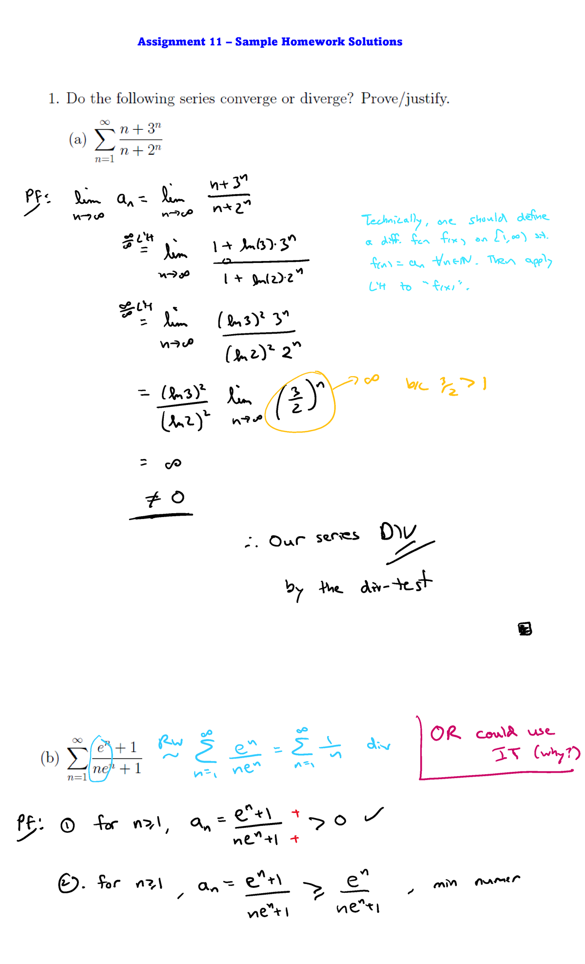 A11+sample+solns - //////// - MATA37 - Assignment 11 – Sample Homework Solutions - Studocu