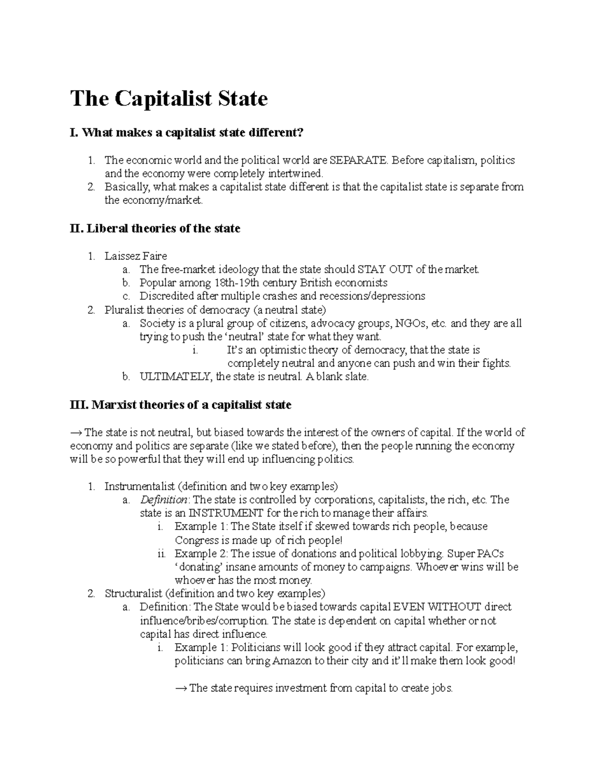 The Capitalist State - Professor Matt Huber - The Capitalist State I ...