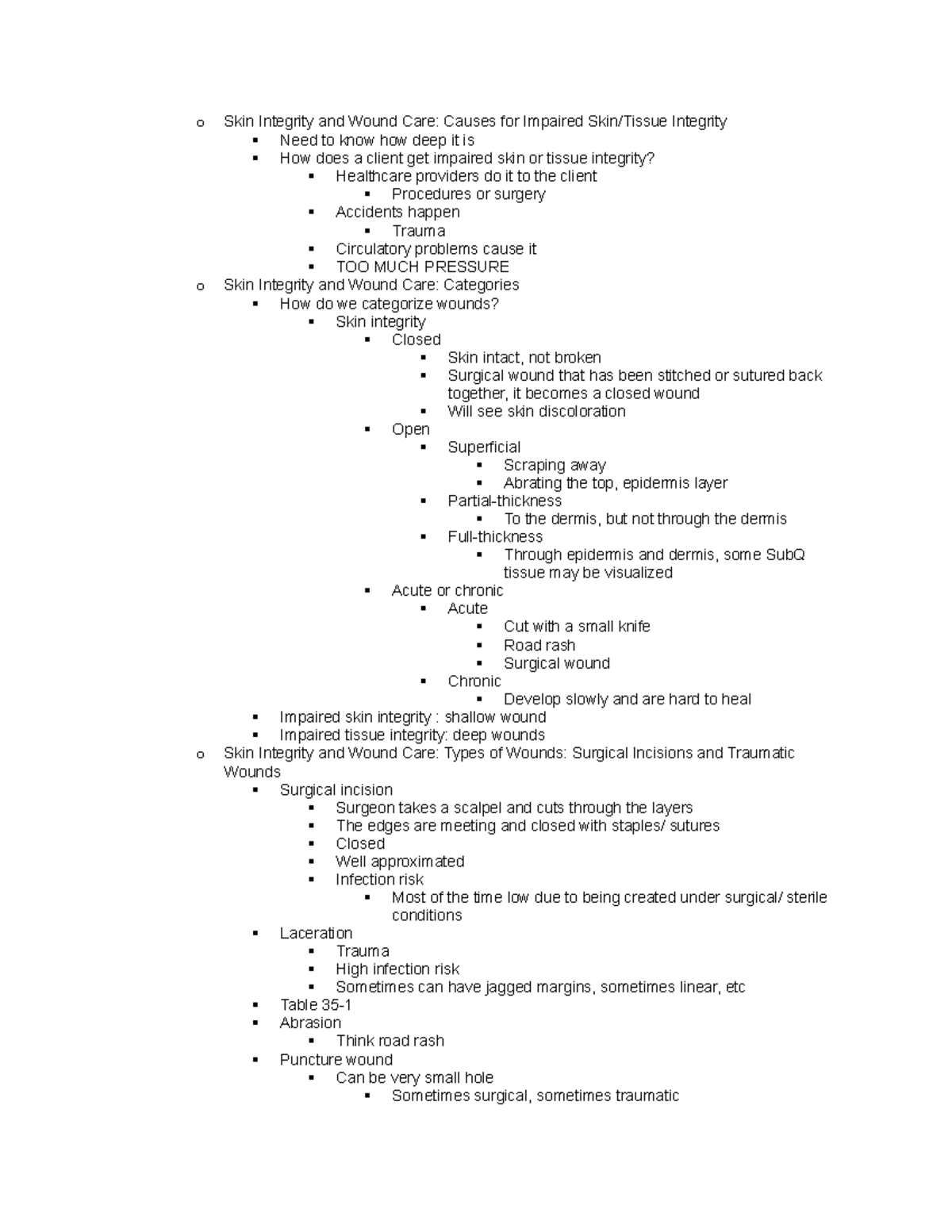 Gero-Skin Integrity - o Skin Integrity and Wound Care: Causes for ...