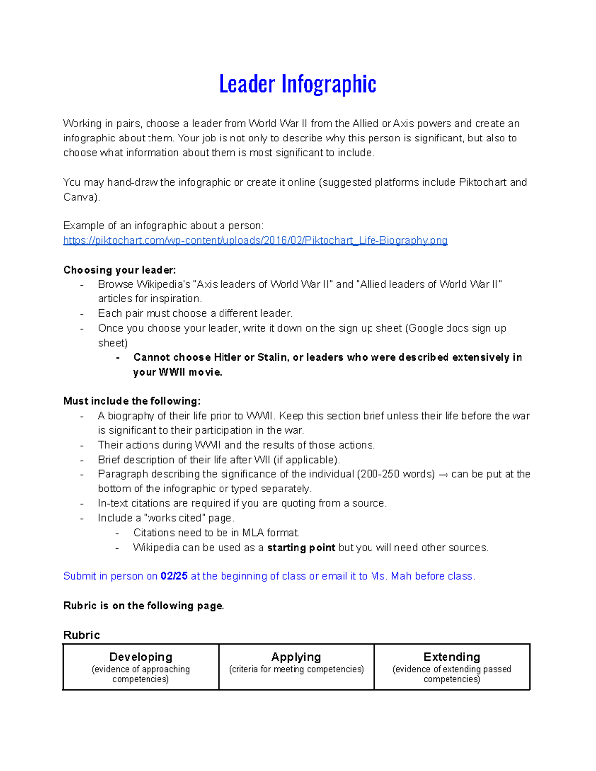 Leader Infographic - Lecture notes 2 - Leader Infographic Working in ...