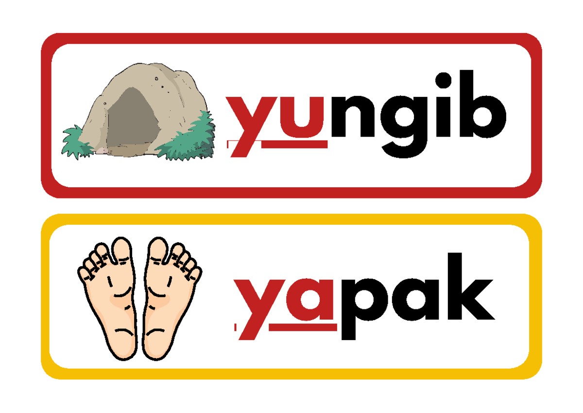 Letrang Yy flash card - English - yungib yapak yoyo yeso yelo yate ...