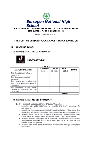 BSED Remaining activities ao May1 - TECHNOLOGY FOR TEACHING AND ...