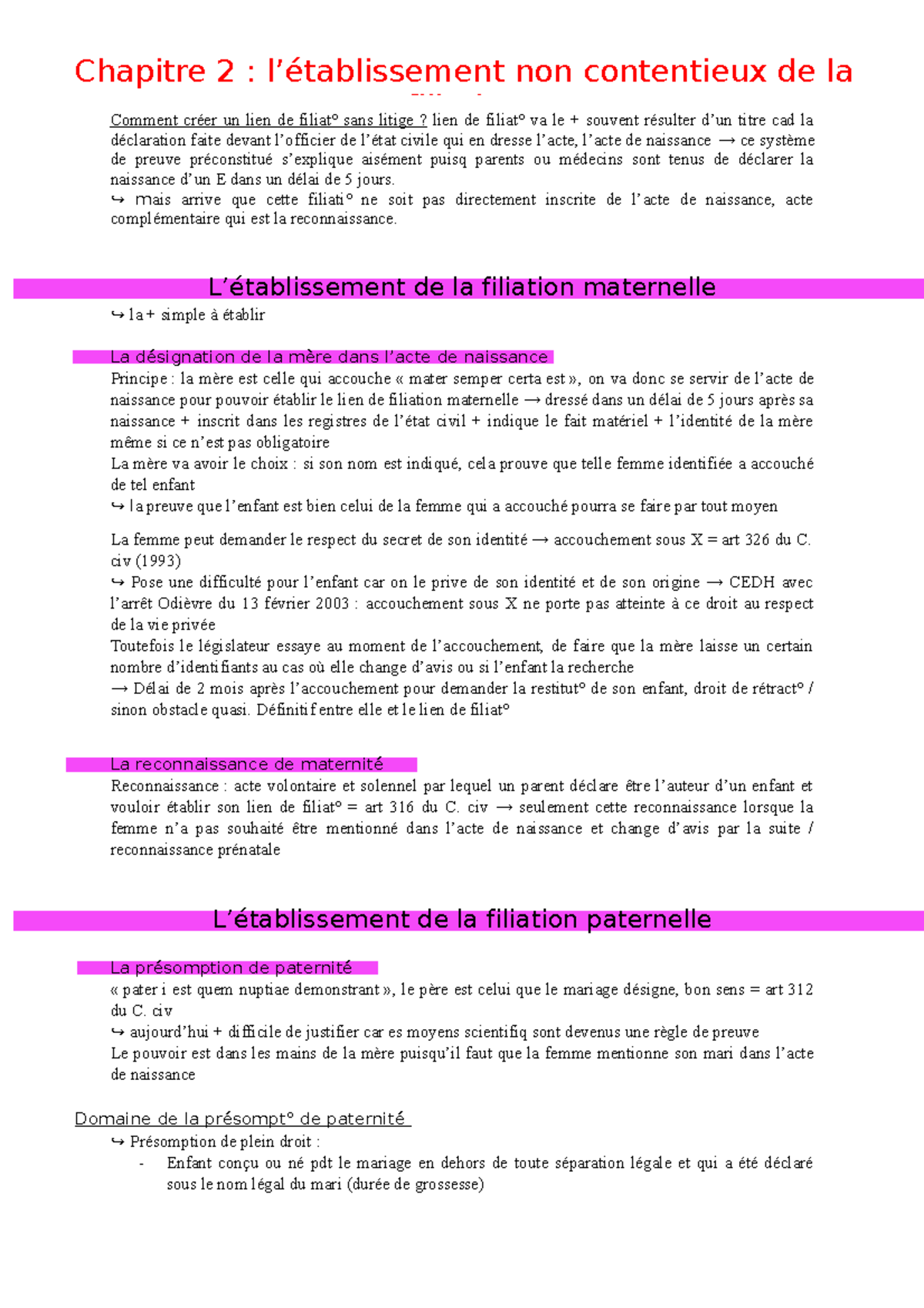 Fiche, comment créer un lien de filiation ? - Comment créer un lien de ...
