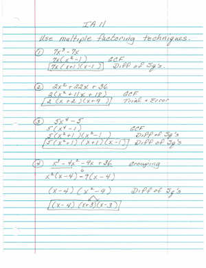 IA51 - Notes on how to do the problems along with example problems ...