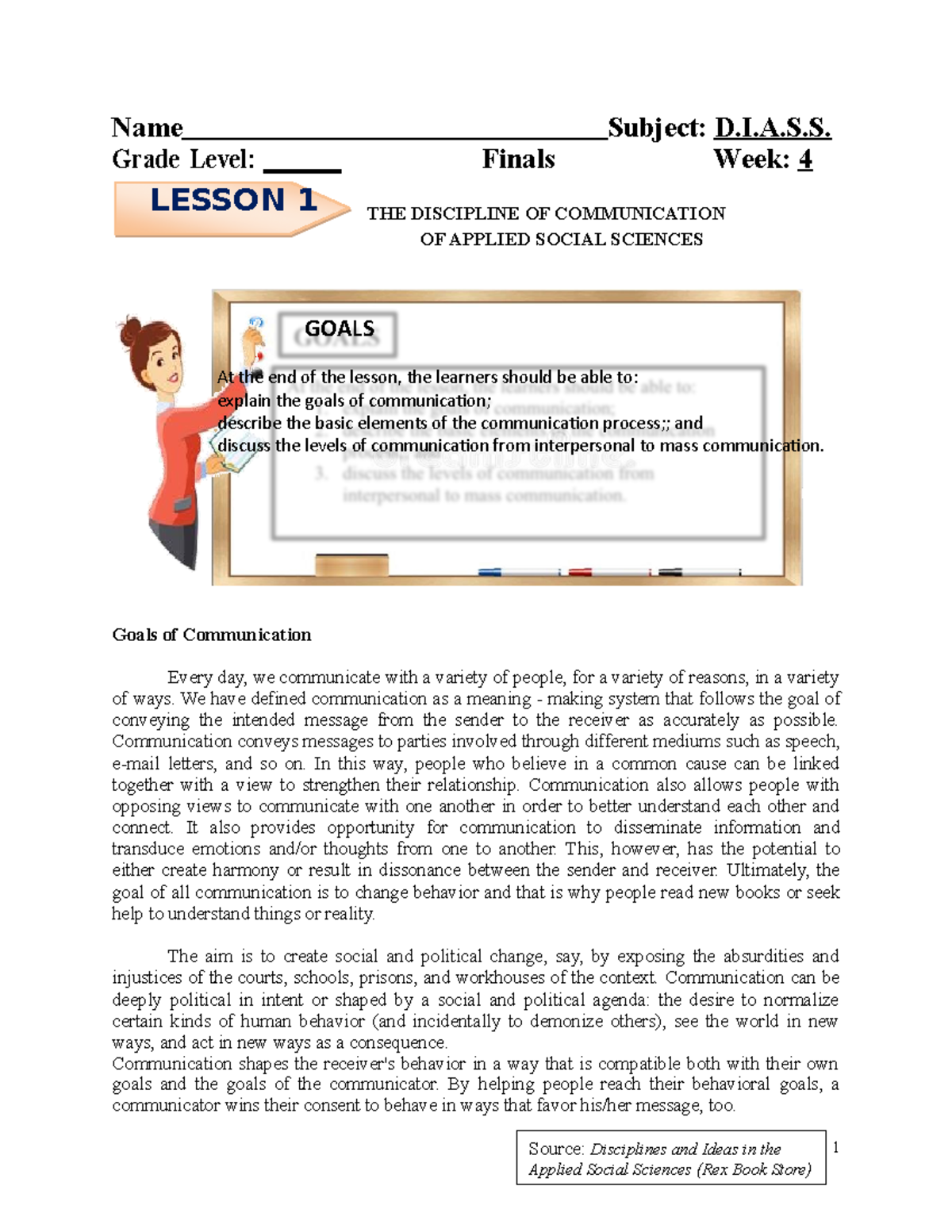 Diass-4 - idk - Source: Disciplines and Ideas in the Applied Social ...