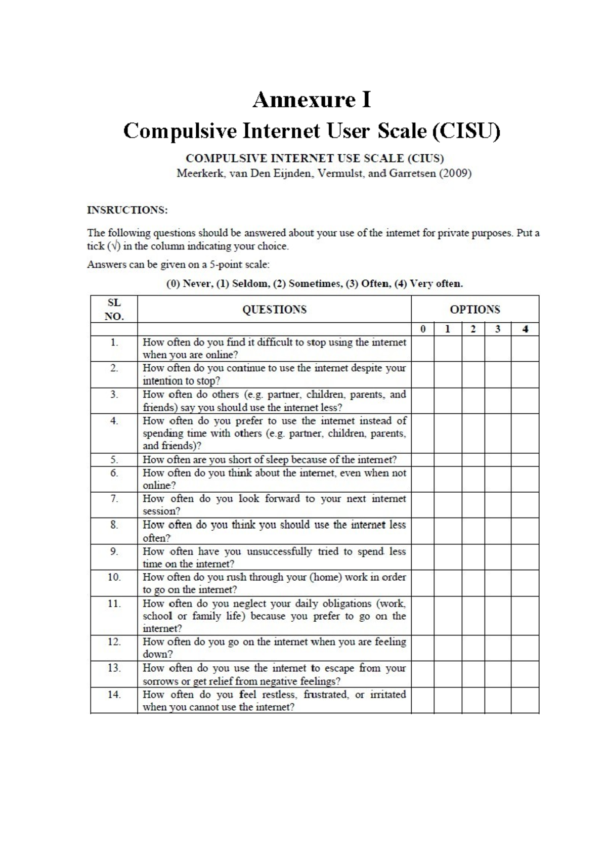 My synopsis (1) - KJJJJJJJJJJJJJJJJ - Annexure I Compulsive Internet ...