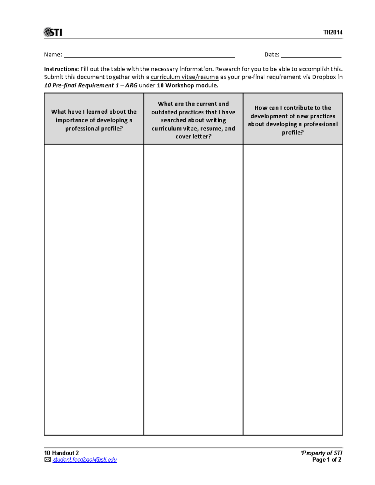 Httpselms.sti - BHn BaKanan - TH 10 Handout 2 *Property of STI student ...