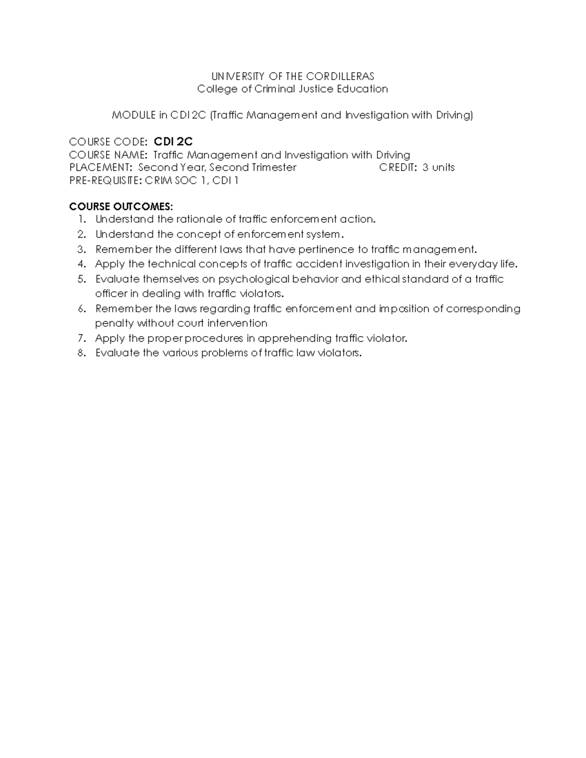 Scribd - UNIVERSITY OF THE CORDILLERAS College of Criminal Justice ...