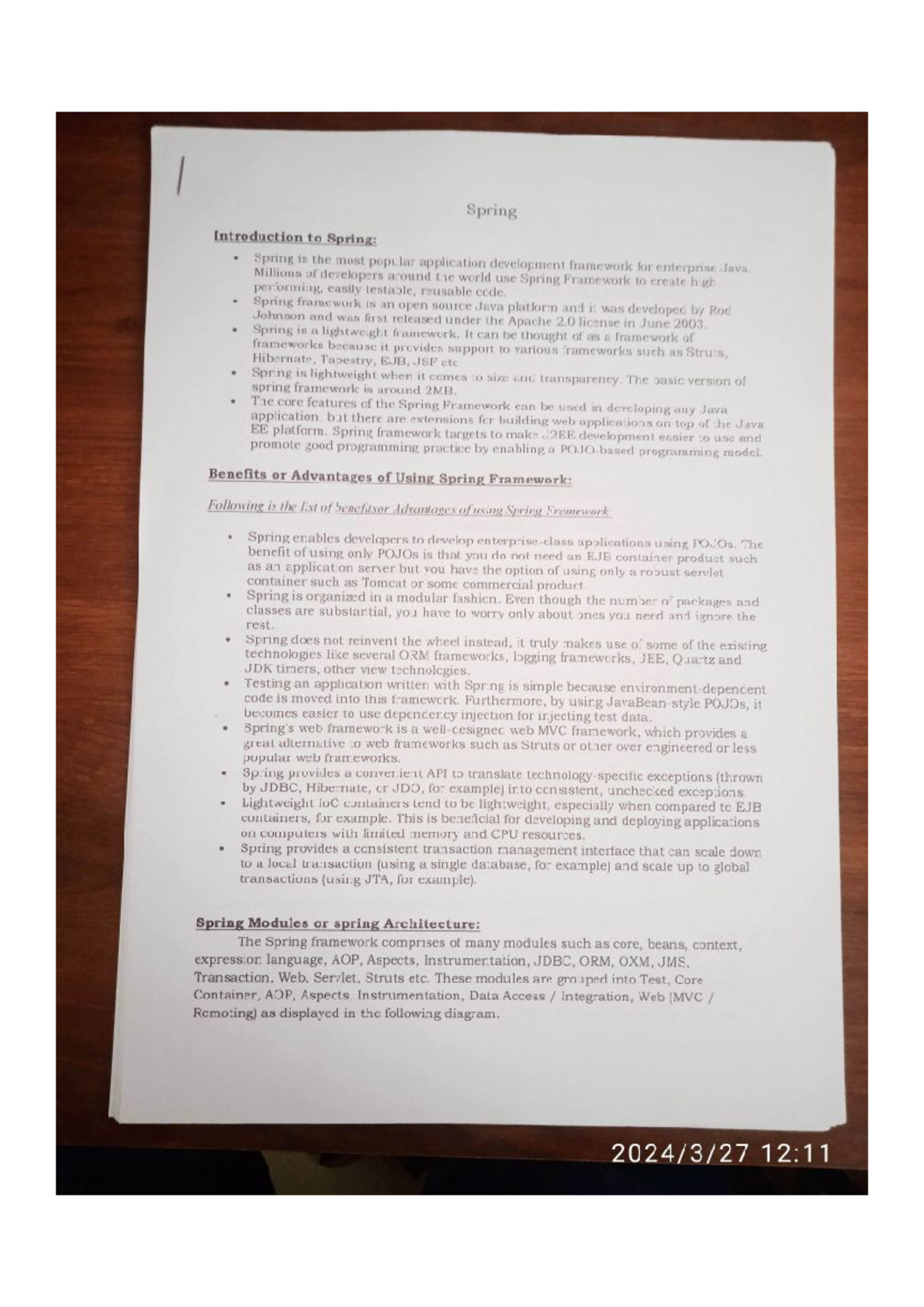 Spring T - Bsc (computer science) - Studocu