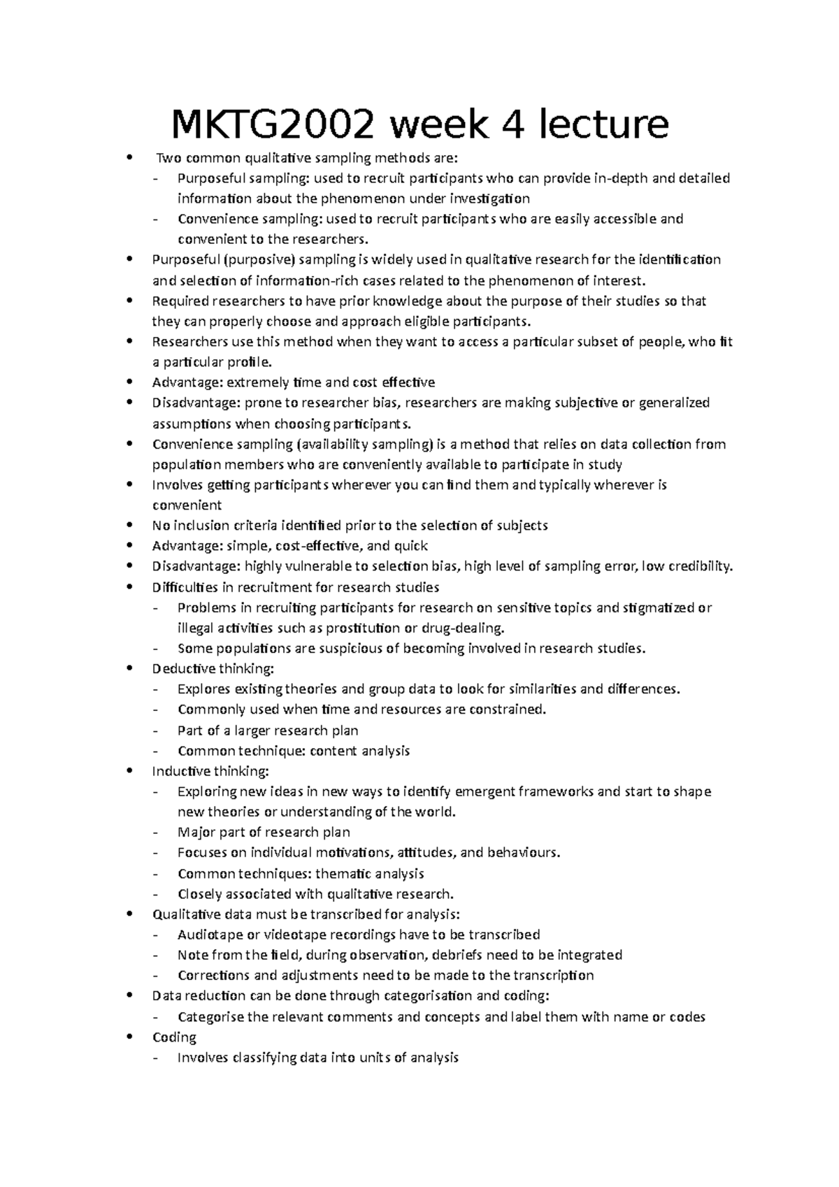 MKTG2002 Week 4 Lecture MKTG2002 Week 4 Lecture Two Common mktg2002-week-4-lecture-mktg2002-week-4-lecture-two-common