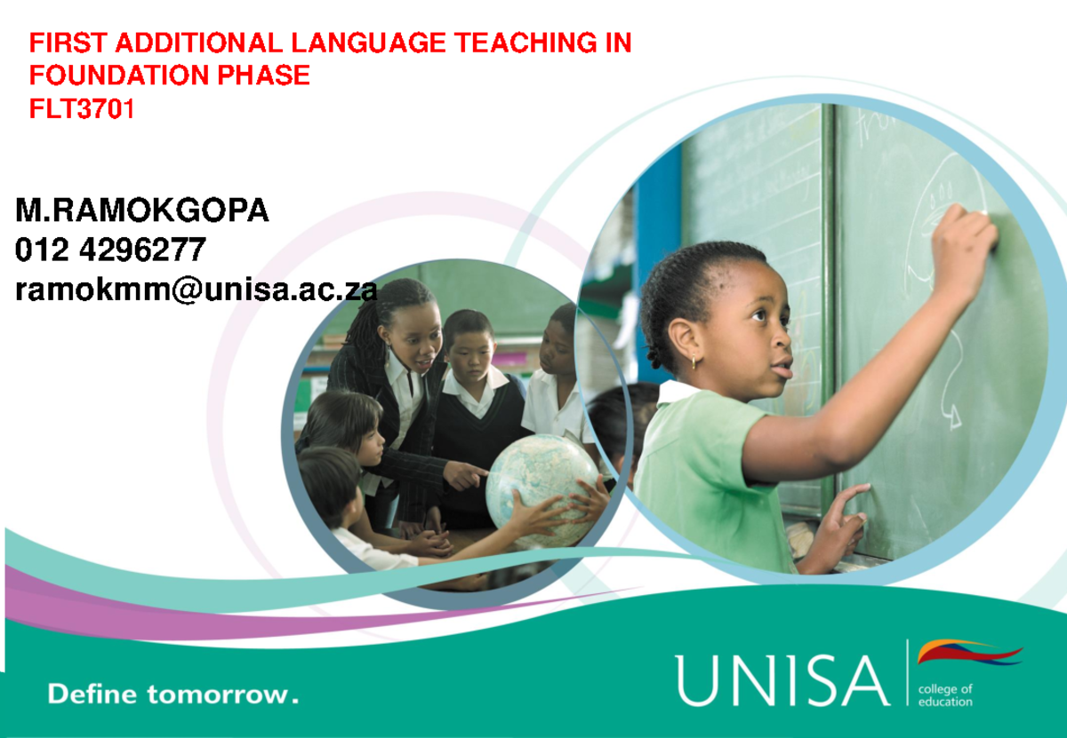 Presentation 1 -PDF flt3701 - FIRST ADDITIONAL LANGUAGE TEACHING IN ...