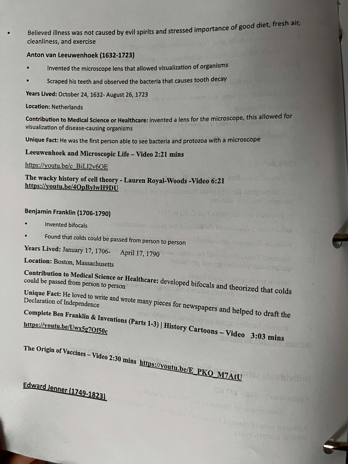 Foundations of Health Science Notes - Studocu