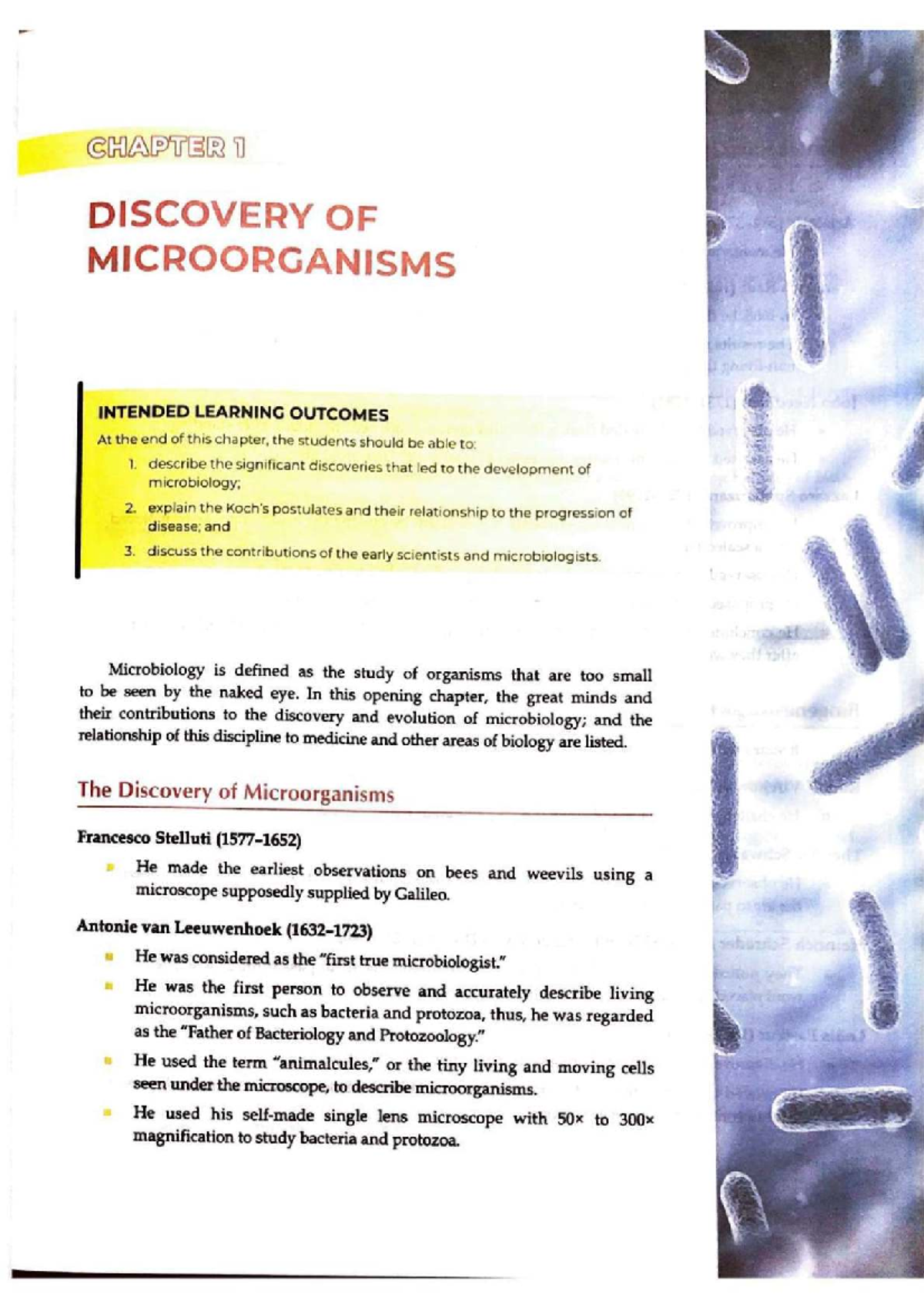 Historical Development of Microbiology - DIS COVERY OF MIC ROORGANISMS ...