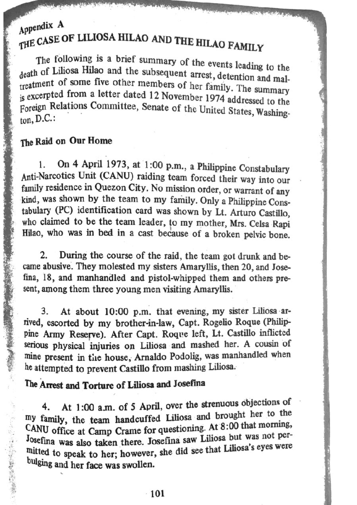 Political Detainees of the Philippines Appendices - Political Science ...