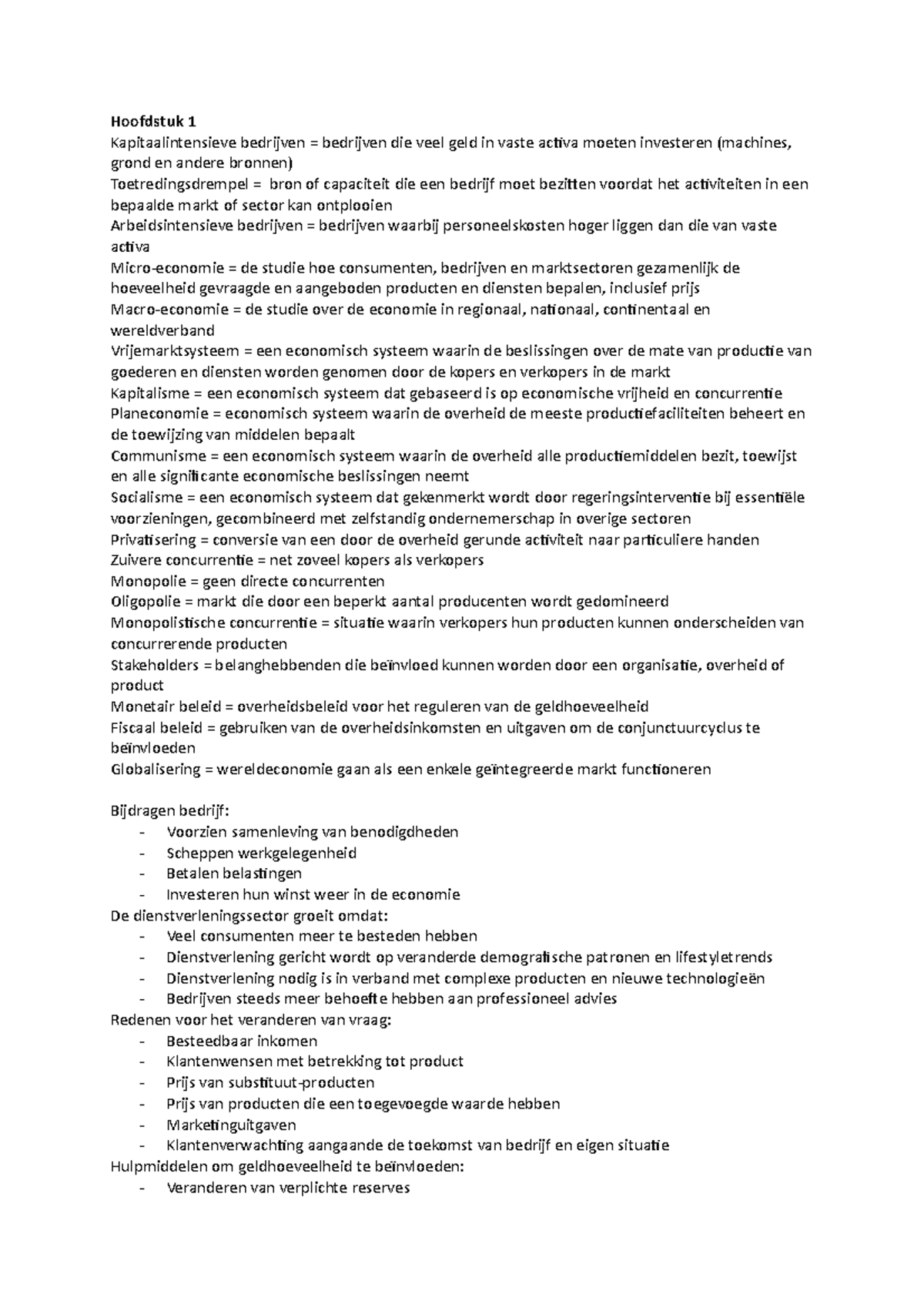 Samenvatting Business H 1 3 5 9 T m 13 Hoofdstuk 1 samenvatting-business-h-1-3-5-9-t-m-13-hoofdstuk-1
