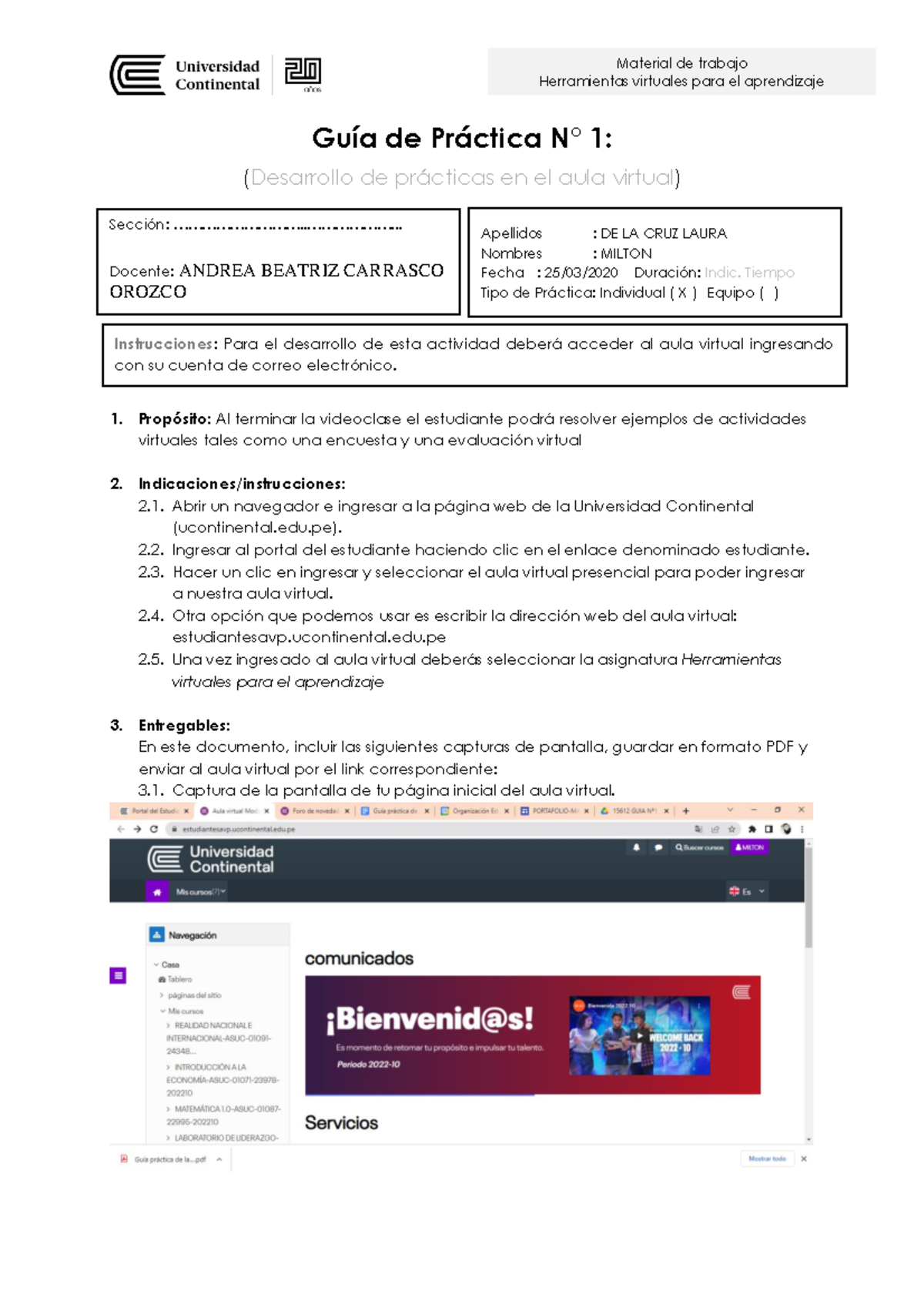 Guia de practica semana 1 - Material de trabajo Herramientas virtuales para el aprendizaje ...