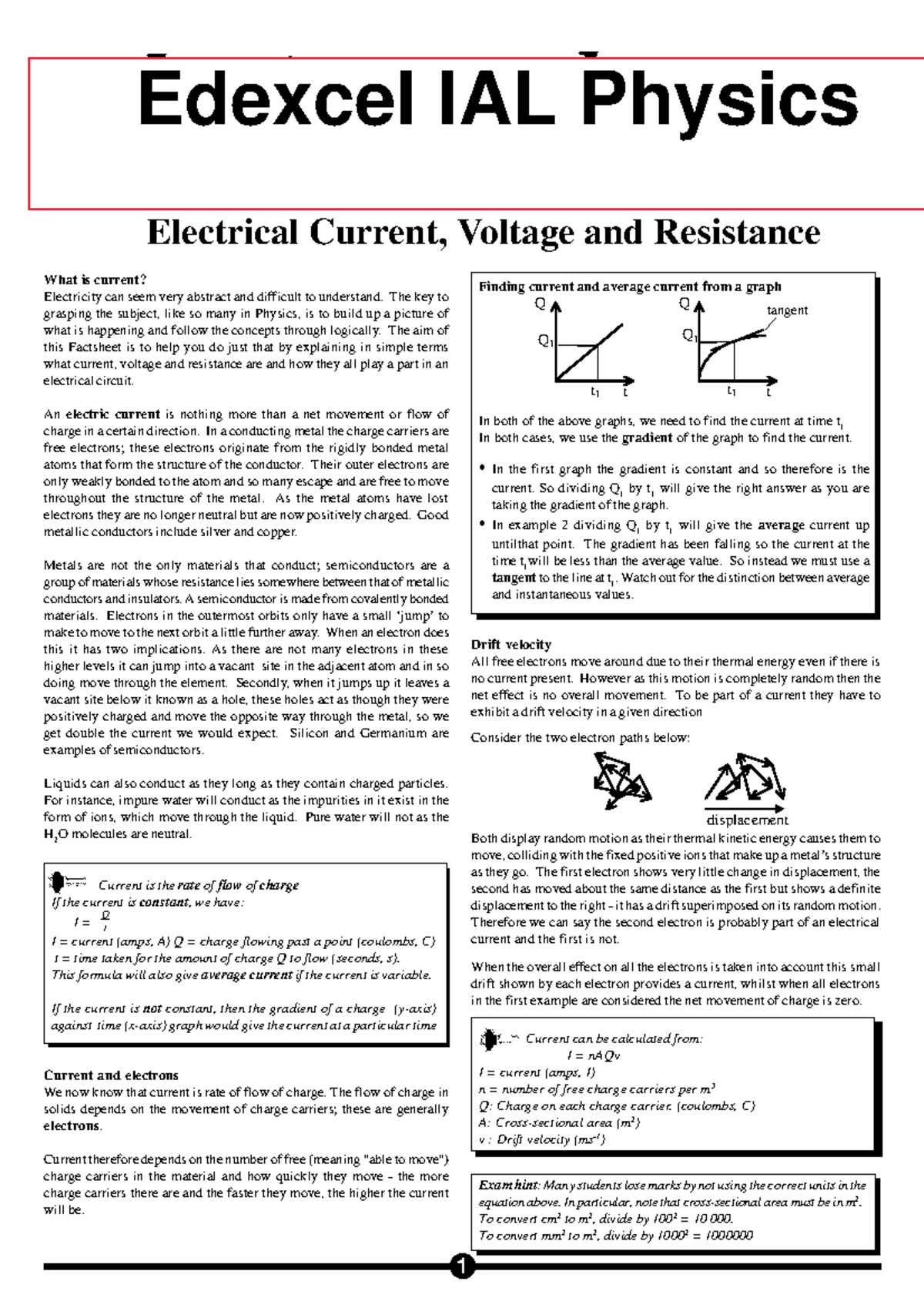 Combined-notes-unit-2-edexcel-physics-a-level - Electrical Current ...