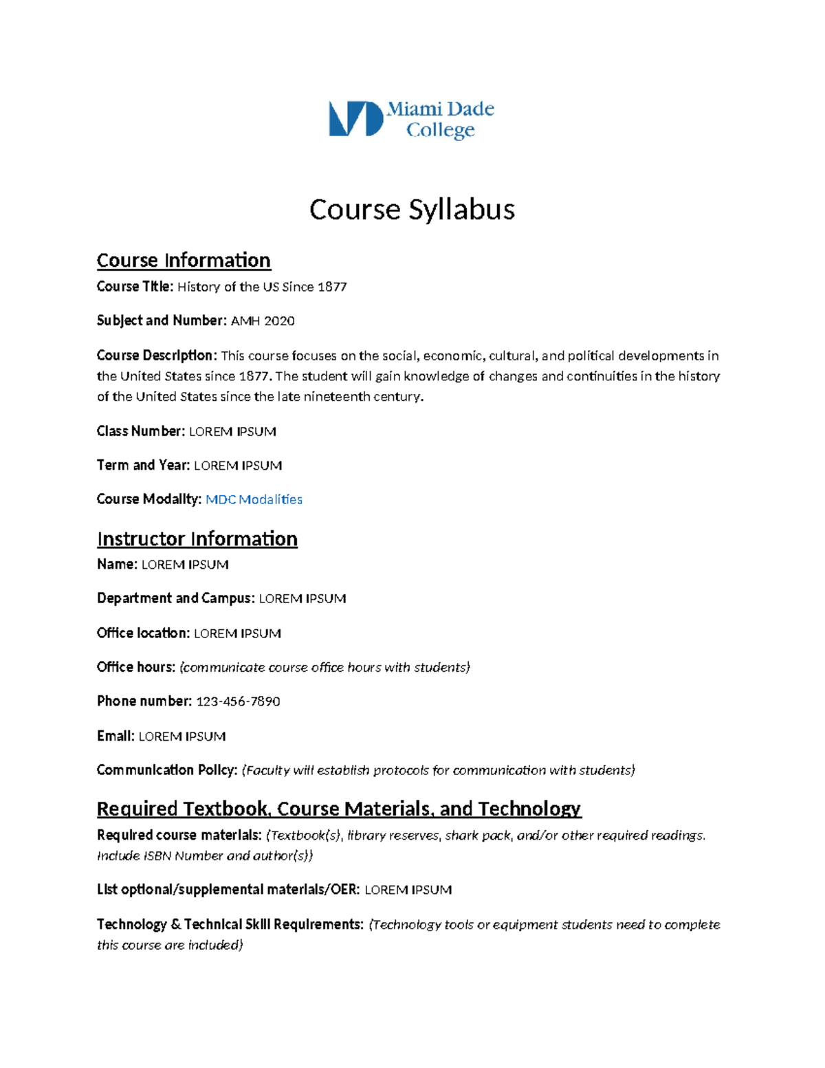 AMH2020 - Summary History of the United States since 1877 - Course ...