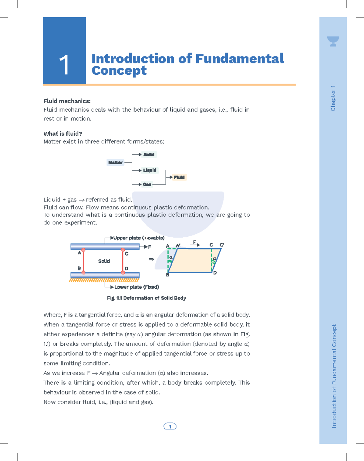 Fluid mechanics mechanical - Chapter 1 Fluid mechanics: Fluid mechanics deals with the behaviour ...