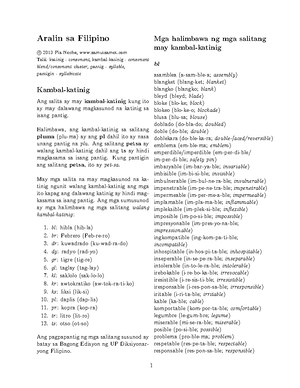 Scribd - banghay aralin sa filipino9 - PAMANTASAN NG LUNGSOD NG PASIG ...