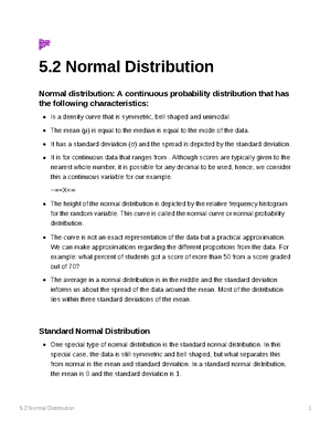 Statistics - math stats notes - Statistics 1 Statistics Name Basic ...