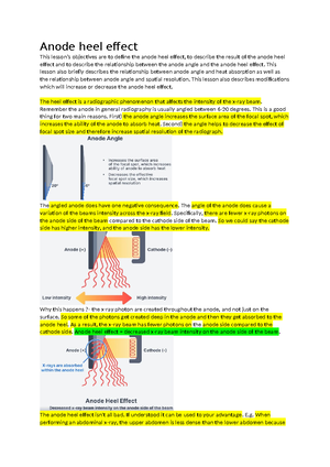 X-ray production - This lesson also describes the process of x-ray ...