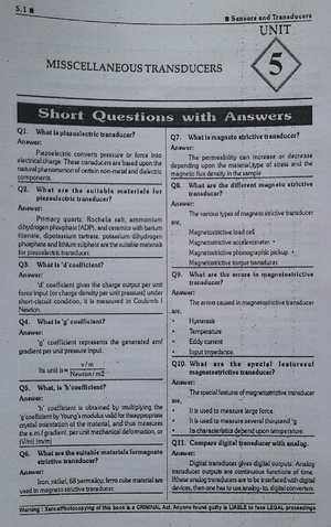 Oc unit1 - Copy - oc unit 1 - Electronic and comunication - Studocu