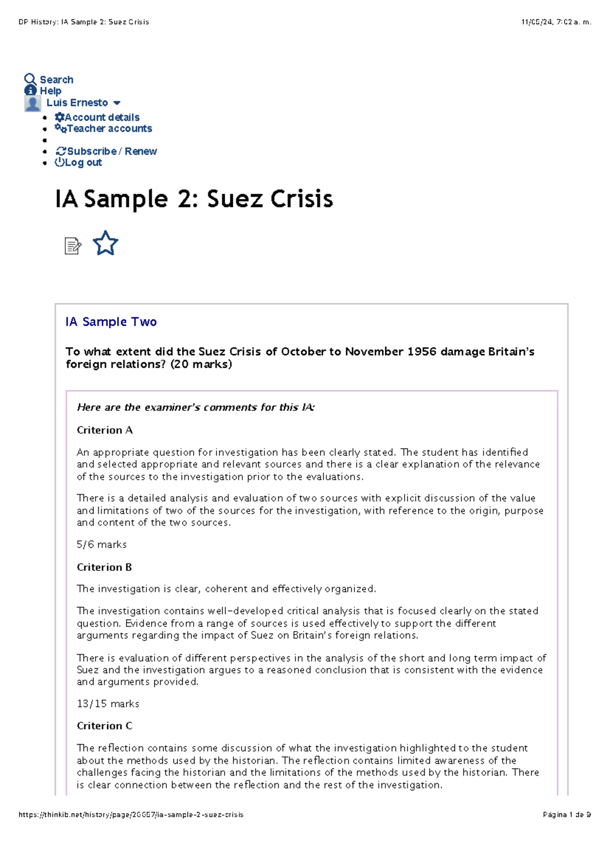 IA Sample 2 Suez Crisis - Resumen Fisica I - IA Sample 2: Suez Crisis ⭐ IA Sample Two To what ...