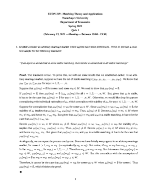 Homework 1 - Solutions - ECON 319 - Matching Theory and Applications ...