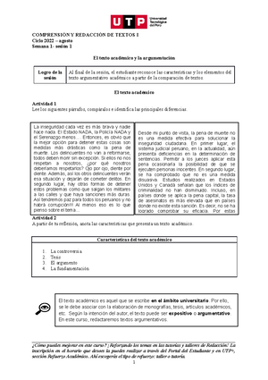 GC N01I Exfnconsigna 22C2A - Final - Consigna para el Examen final Comprensión y Redacción de ...