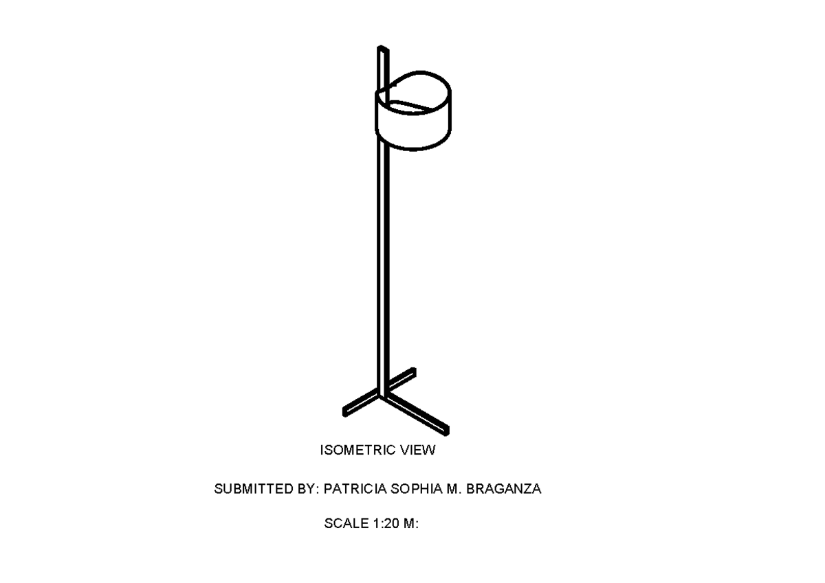 Living ROOM LAMP Stand - REVIT - Bs Architecture - ISOMETRIC VI ...