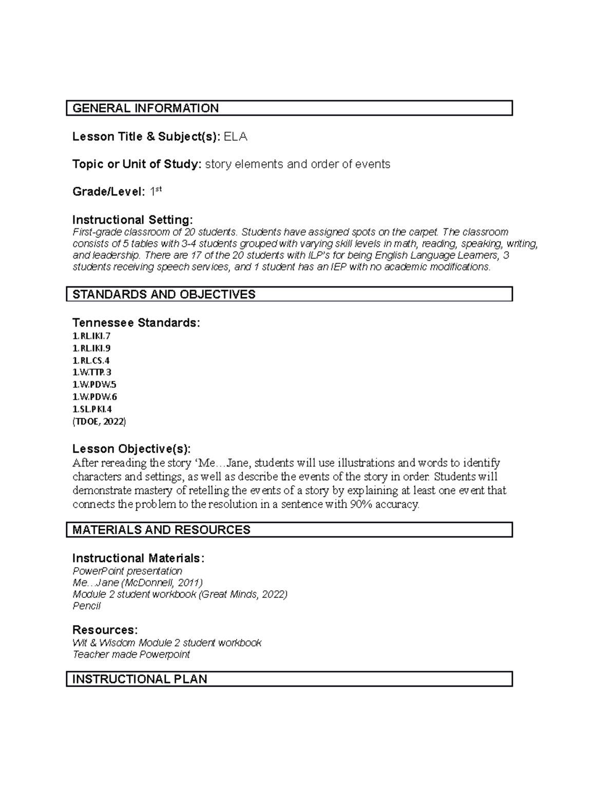 Task 3 - d187 - differentiated instruction - lesson plan - GENERAL ...
