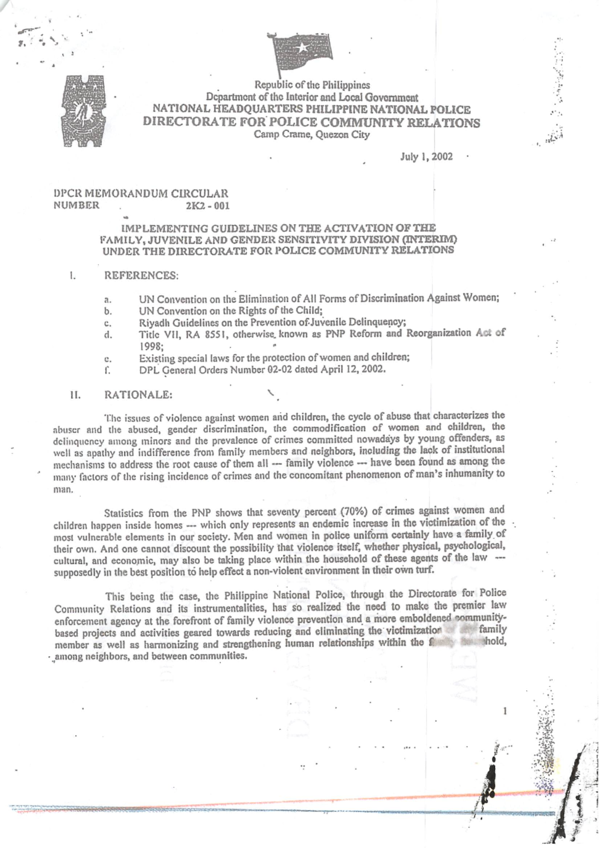 DPCR-MC-No - FJGAD - Criminal law - Studocu