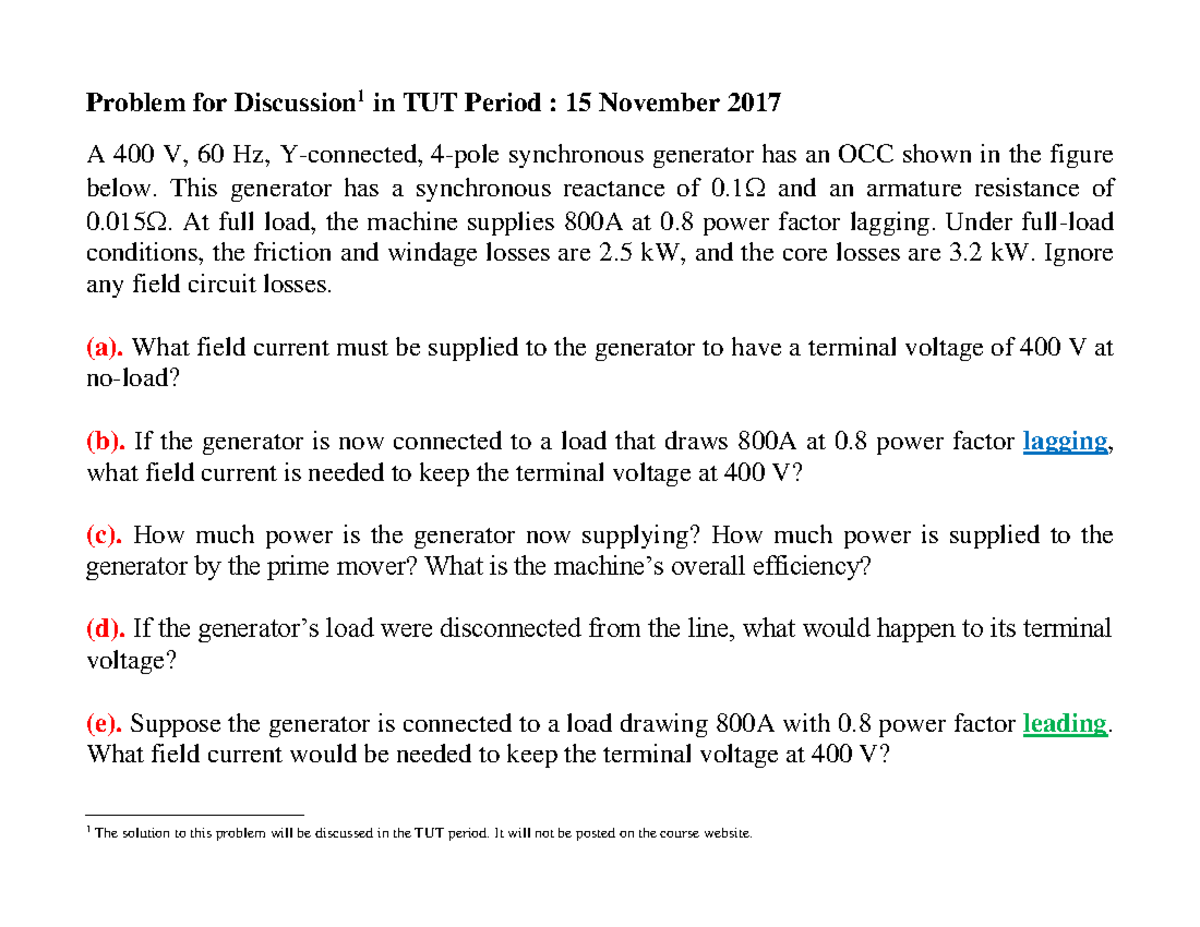 Problem for Discussion in TUT Period - 15 November 2017 - Problem for ...