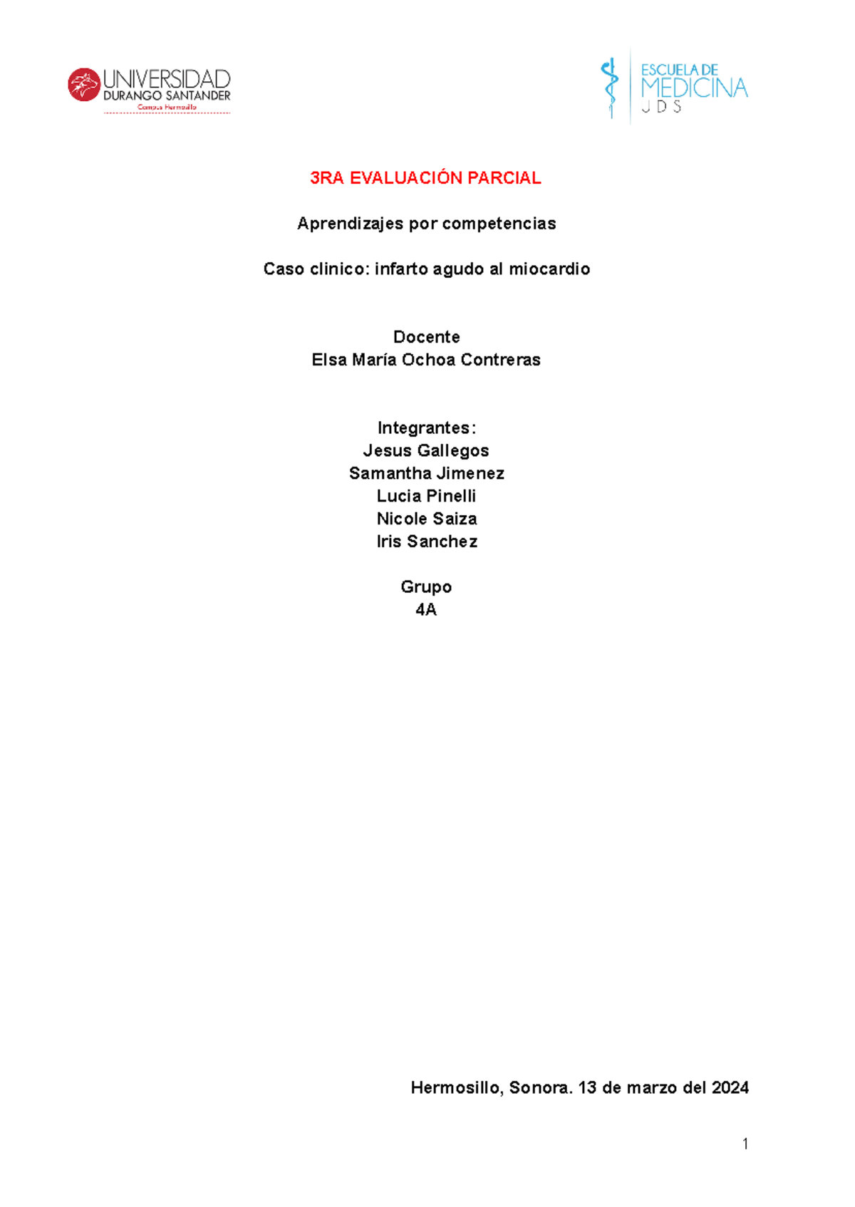 3 parcial - les gustara - 3RA EVALUACIÓN PARCIAL Aprendizajes por ...