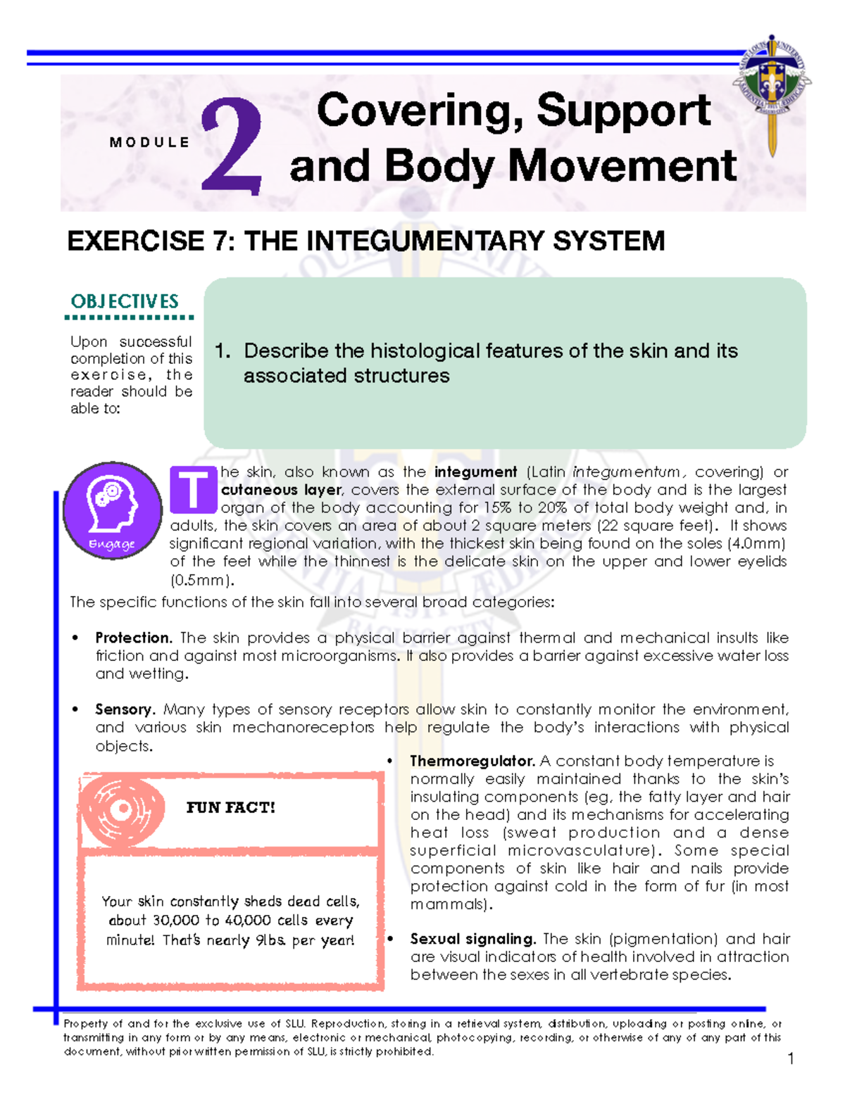 MLS 212L Module 2 Exercise 7 - Property of and for the exclusive use of SLU. Reproduction ...