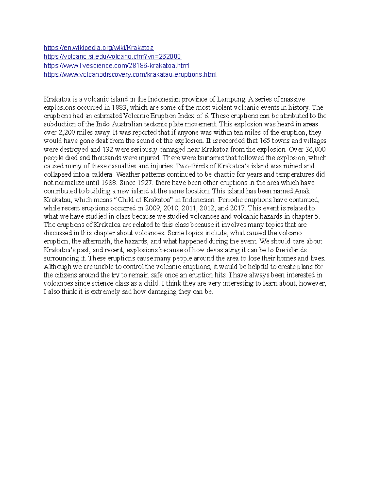 Blog Post - Blog post assignment on topic of choice - en.wikipedia/wiki ...