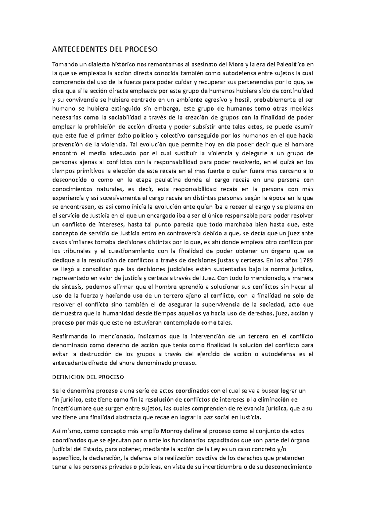 Antecedentes DEL Proceso - ANTECEDENTES DEL PROCESO Tomando un dialecto ...